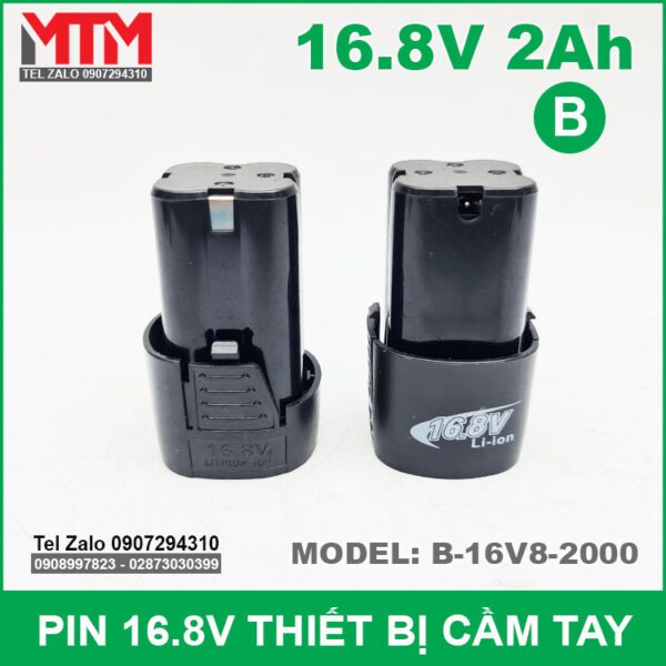 Pin 16.8V 2000mAh 4 cell thiết bị cầm tay - chuẩn khe pin loại B