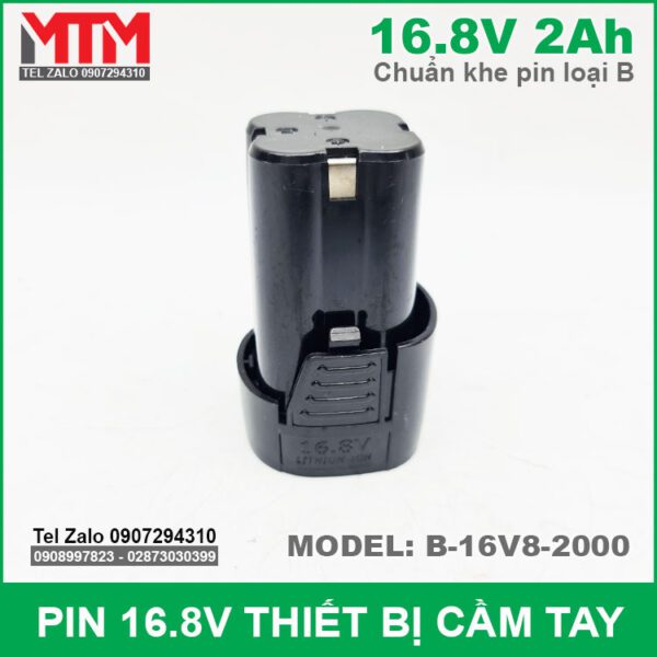 Pin 16.8V 2000mAh 4 cell thiết bị cầm tay - chuẩn khe pin loại B
