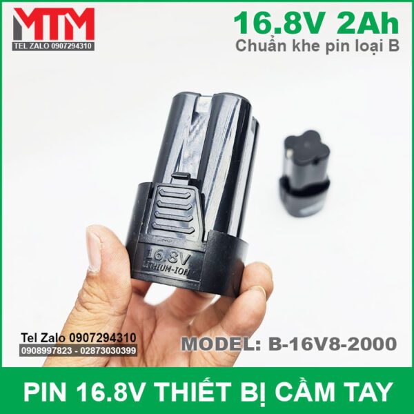 Pin 16.8V 2000mAh 4 cell thiết bị cầm tay - chuẩn khe pin loại B