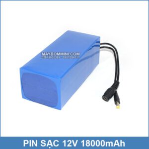Pin sạc 12V 18000mAh kèm sạc pin