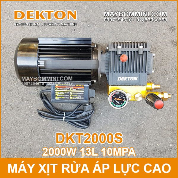 Máy xịt rửa áp lực cao 220V 2000W 13L 10MPA DEKTON