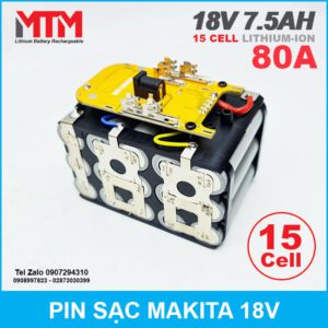 Pin Makita 18V 7.5Ah 15 cell
