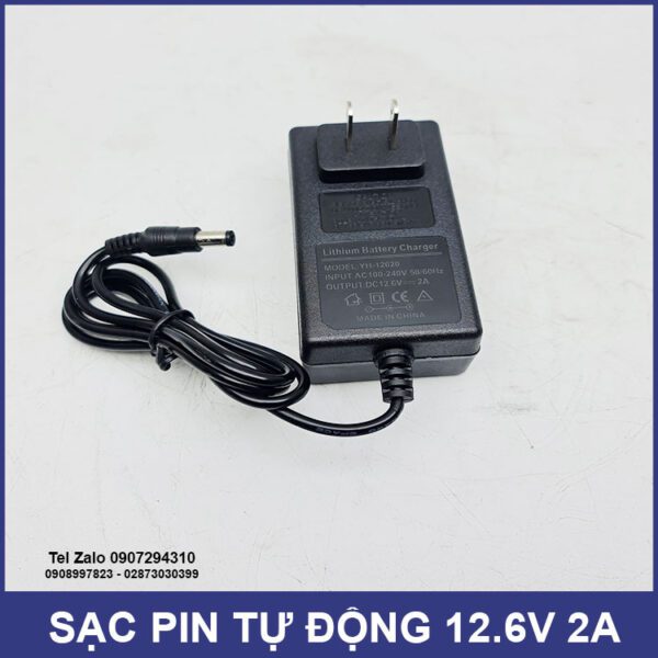 Sạc pin Li-ion 12.6V 3S 2A - tự động thông minh
