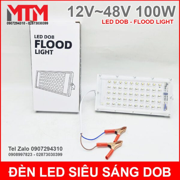 Đèn led siêu sáng 12V 48V 100W DC - Led DOB Flood Light