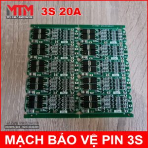 Mạch bảo vệ pin 3S 12V 20A PCB BMS